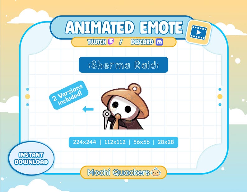 Animated Emote - Hollow Knight Silksong Sherma Emote - Raid | Music ...