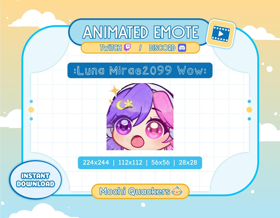 Animated Emote | Rivals Luna Snow Wow | POG Emoji for Twitch & Discord ...