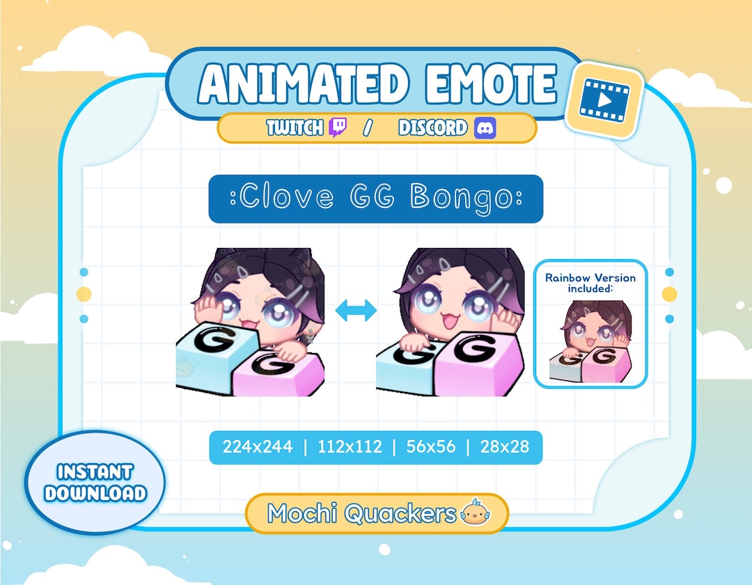 ANIMATED Emote | Valorant Clove Emote - GG Bongo | Twitch Stream ...