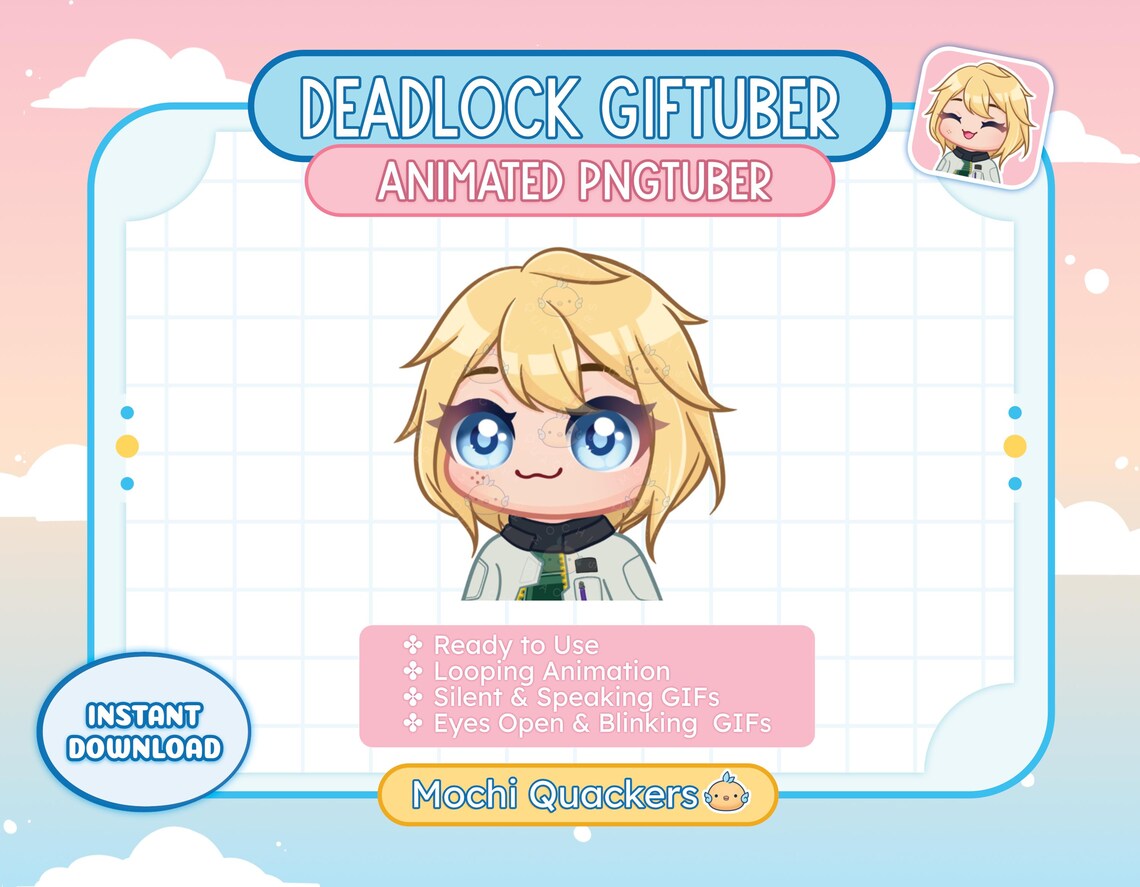 Animated Valorant Pngtuber | Valo Deadlock Giftuber Chibi Avatar ...