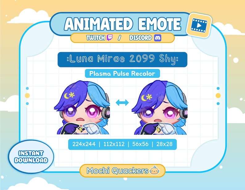 Animated Emote | Luna Snow - Shy Emote | Mirae 2099 Plasma Pulse ...