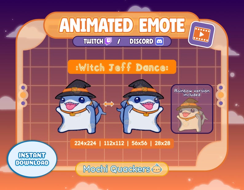 ANIMATED Emote | Halloween Witch Shark Dance Rave | Rivals Jeff Land ...