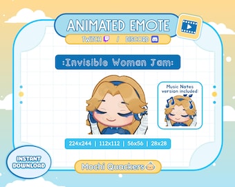 ANIMATED Emote | Invisible Woman Jam Emote | Rivals Sue Storm Music ...