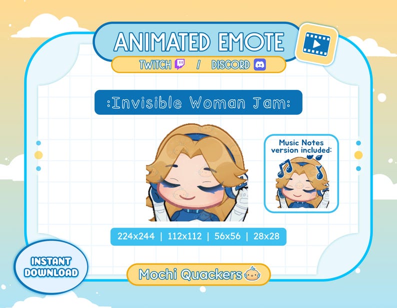 ANIMATED Emote | Invisible Woman Jam Emote | Rivals Sue Storm Music ...