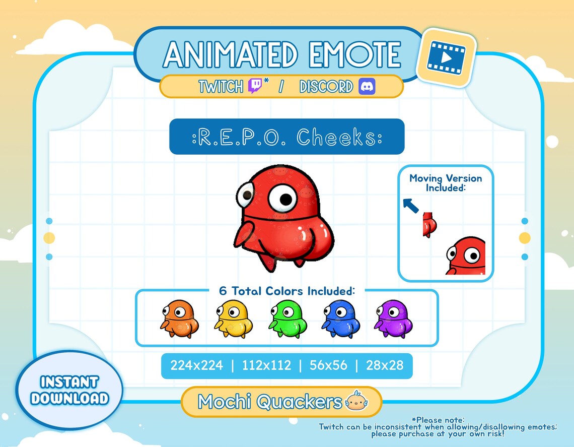 Animated REPO Emote | R.E.P.O. Butt Shake Run | Twerk Emoji for Twitch ...