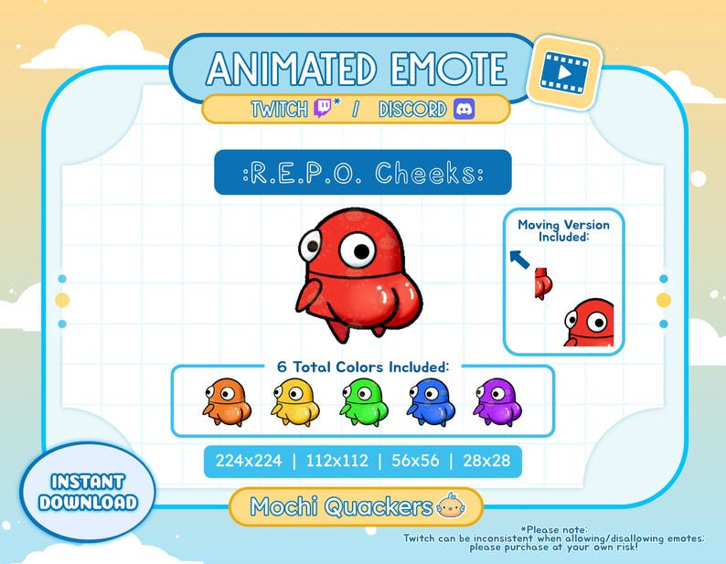 Animated REPO Emote | R.E.P.O. Butt Shake Run | Twerk Emoji for Twitch ...