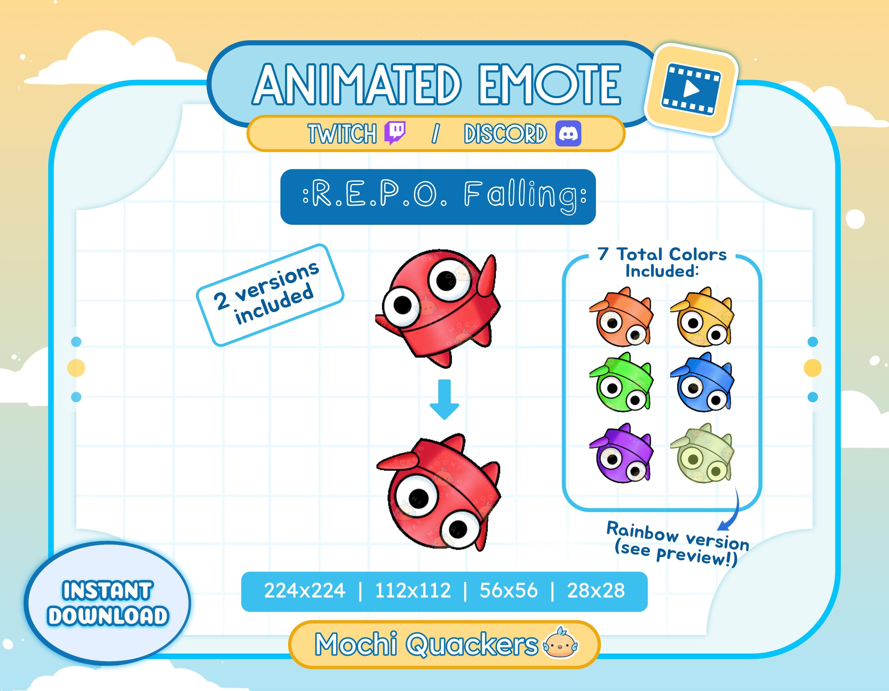 Animated REPO Falling Emote: Twitch & Discord (digital Download) - Etsy