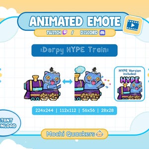 Animated Emote | Derpy Tiger Emote - Hype Train | KPDH Kpop Twitch ...