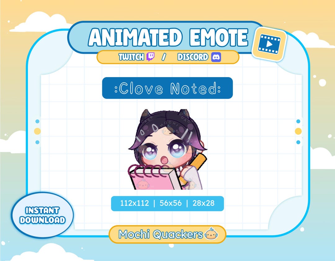 ANIMATED Emote | Valorant Clove - Noted | Valo Taking Notes Emoji ...