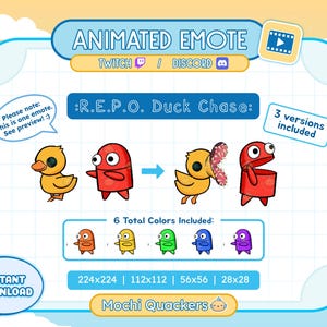 Animated R.E.P.O. Emote | REPO Duck Chase | Apex Predator Emoji for ...