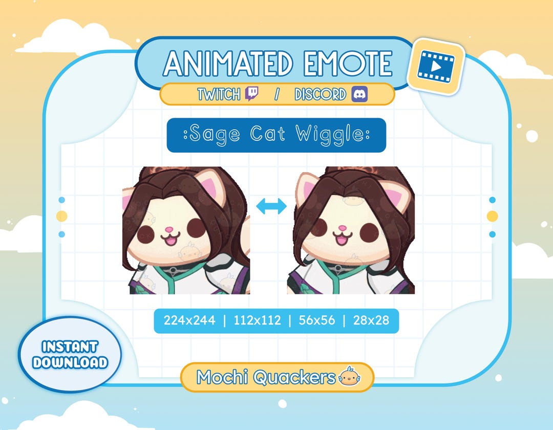 ANIMATED Emote | Valorant Sage Cat Wiggle Dance (4 .gif Sizes) | Valo ...