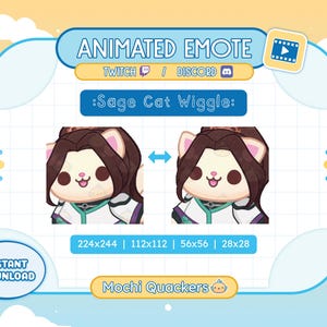 Valorant ANIMATED Emote | Sage Cat Wiggle for Twitch & Discord, 4 Gif ...