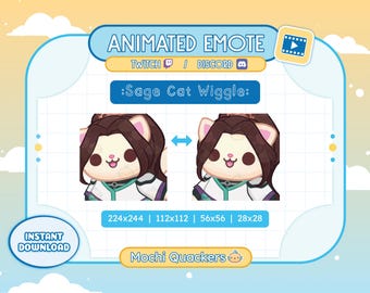 Valorant ANIMATED Emote | Sage Cat Wiggle for Twitch & Discord, 4 Gif ...