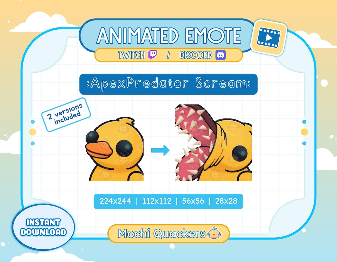 ANIMATED Emote | REPO Apex Predator Emote - Scream Yap, Twitch ...