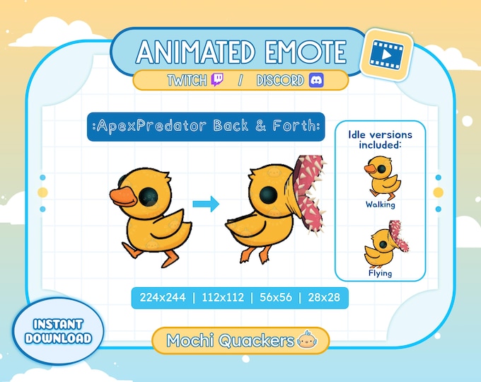 ANIMATED Emote | REPO Duck Emote Apex Predator for Twitch & Discord ...