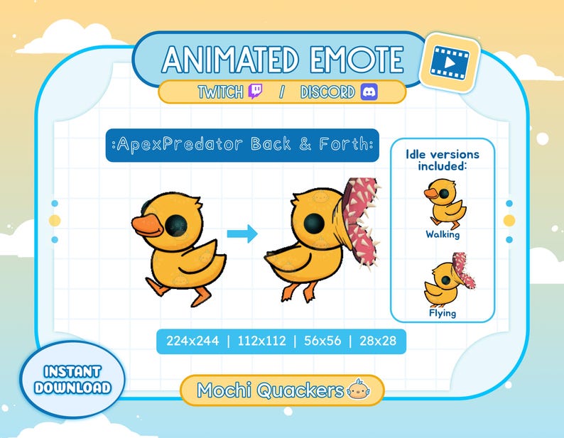 ANIMATED Emote | REPO Duck Emote Apex Predator for Twitch & Discord ...