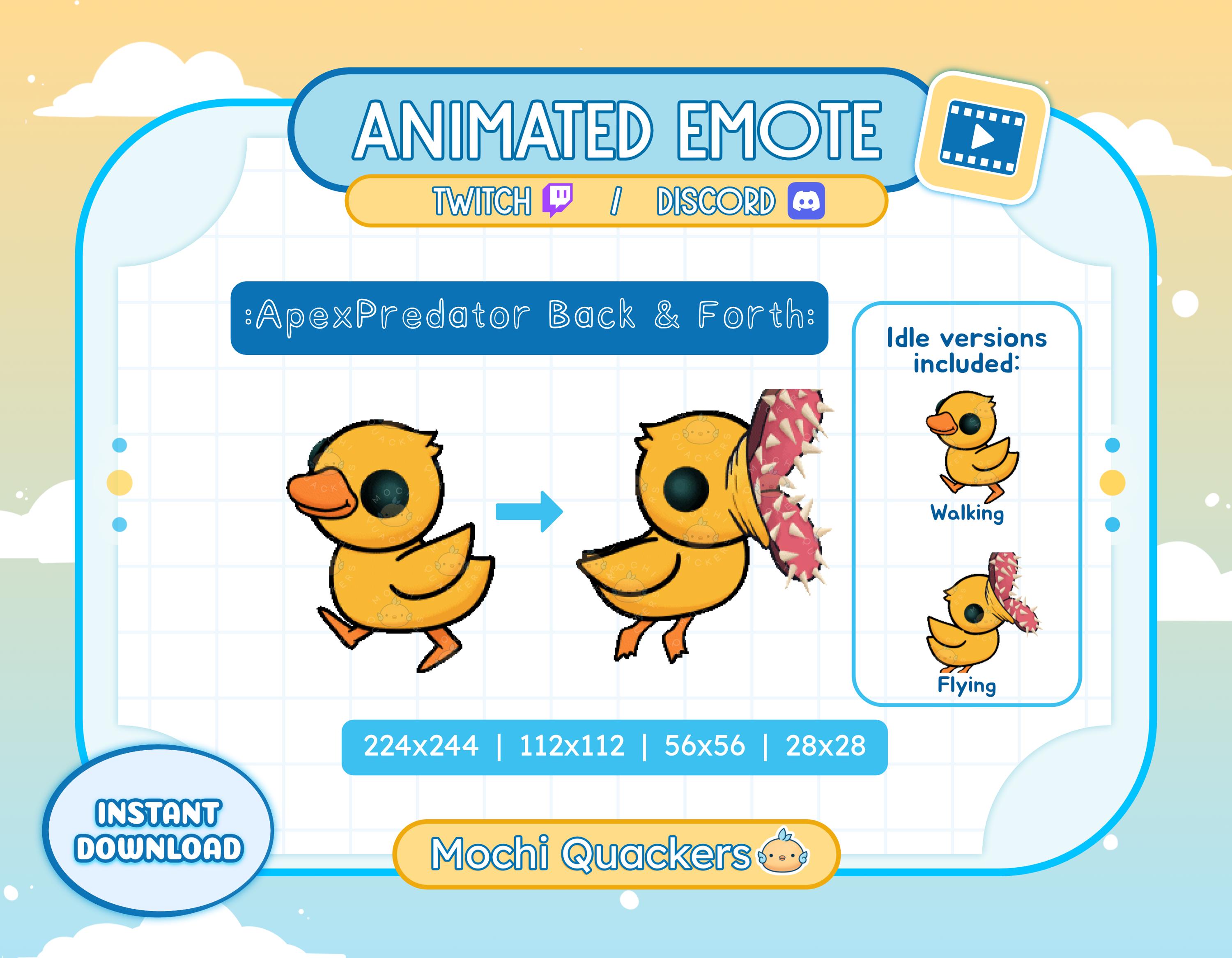 ANIMATED REPO Duck Emote | 3 Versions | Twitch & Discord Emoji, R.E.P.O ...