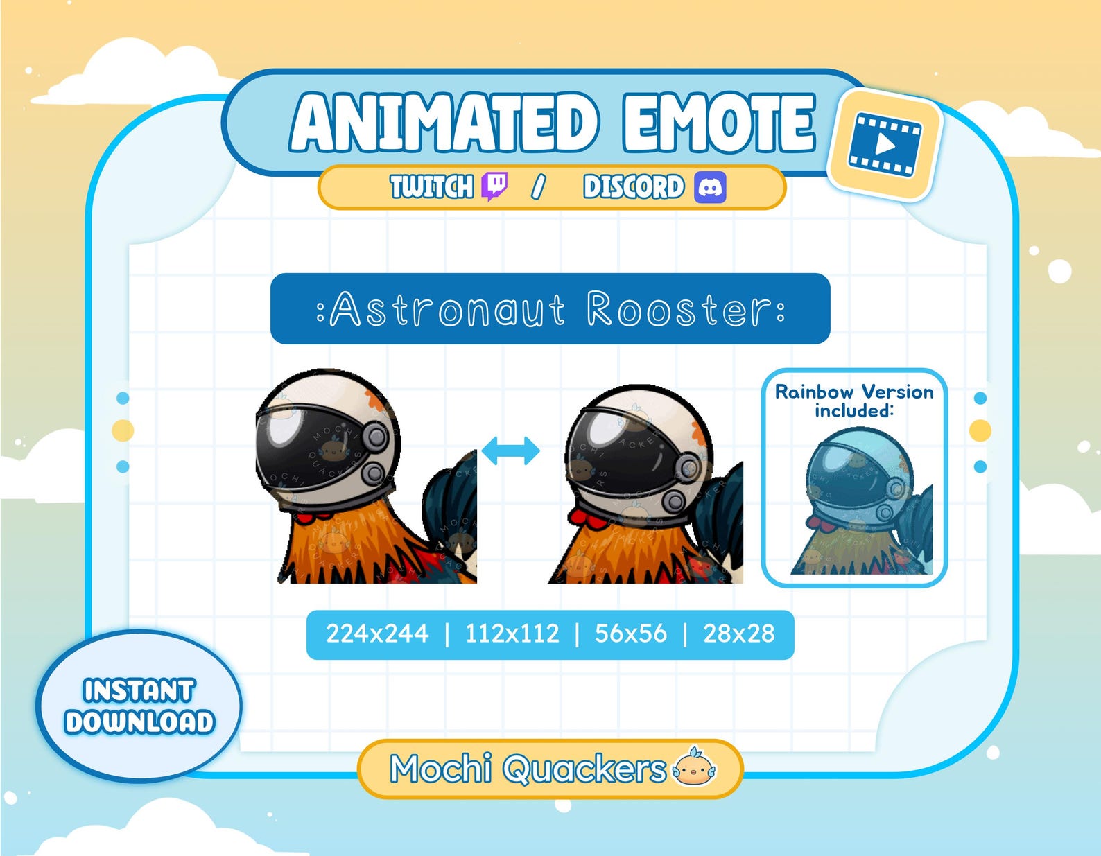 Animated Emote - Astronaut Rooster Neck Wiggle | Arc Raiders Scrappy ...