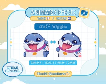 Marvel ANIMATED Emote Jeff the Shark Bongo Emote for Twitch & Discord ...