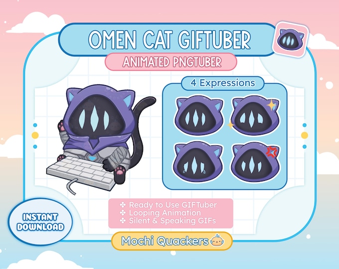 Valorant Omen Peekaboo Pngtuber | Cute Omen Chibi Emote | Twitch Stream ...