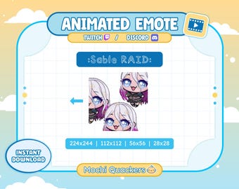 Animated DBD Emote | Sable Raid Emote for Twitch Stream & Discord Emoji ...