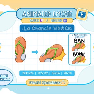 ANIMATED Emote | La Chancla Slipper Emote for Twitch & Discord Stickers ...