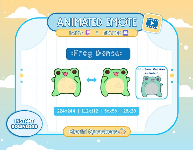 Animated Emote | Green Frog Dance Party | Rave Hype Discord Emoji ...