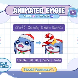 ANIMATED Emote | Rivals Jeff Emote - Candy Cane BONK | Christmas Ban ...
