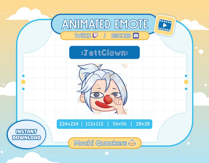 ANIMATED EMOTE | Valorant Jett Clown for Twitch & Discord | Valo Meme ...