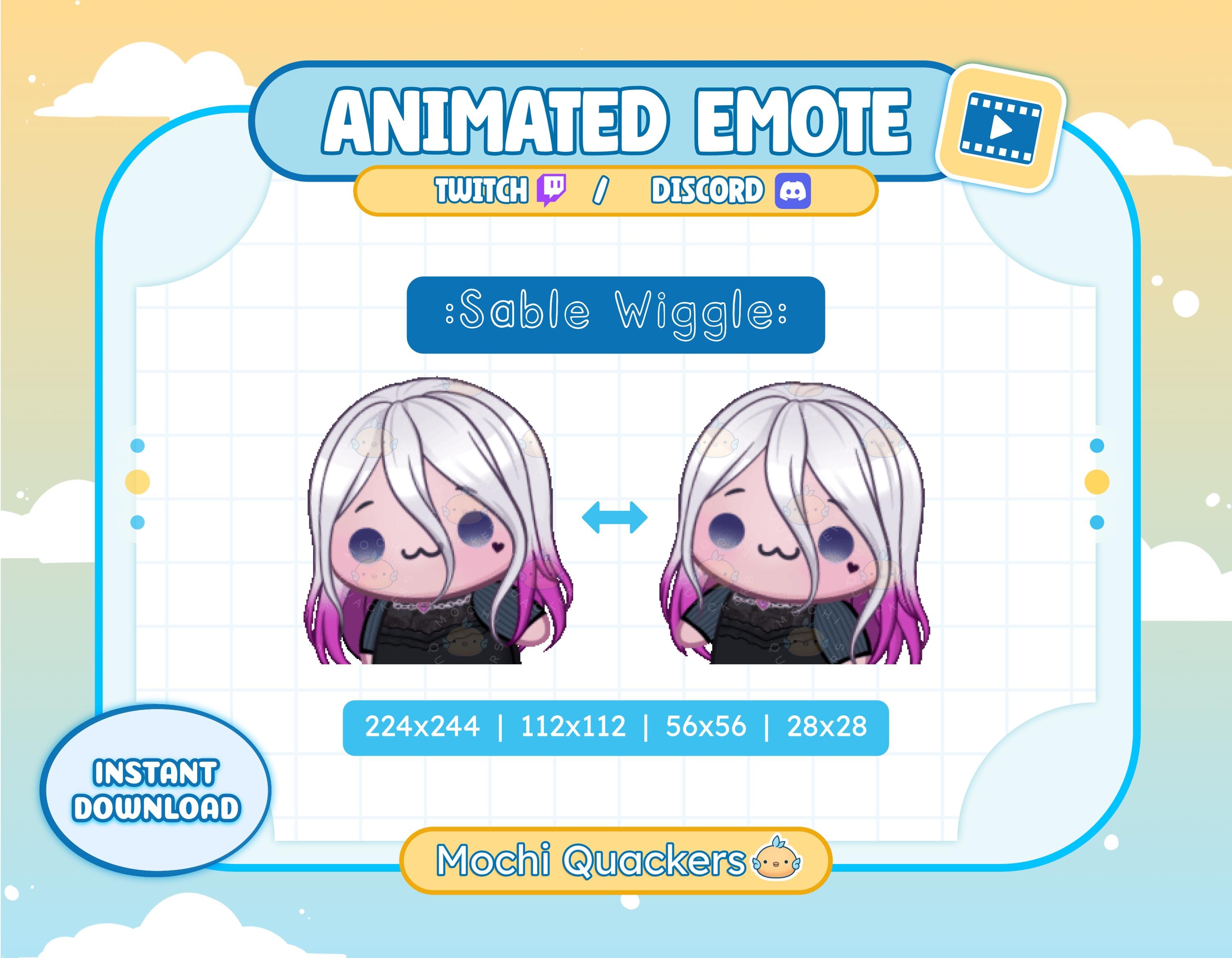 Animated Emote - DBD Sable Wiggle | Chibi Dance Emoji for Twitch Stream ...