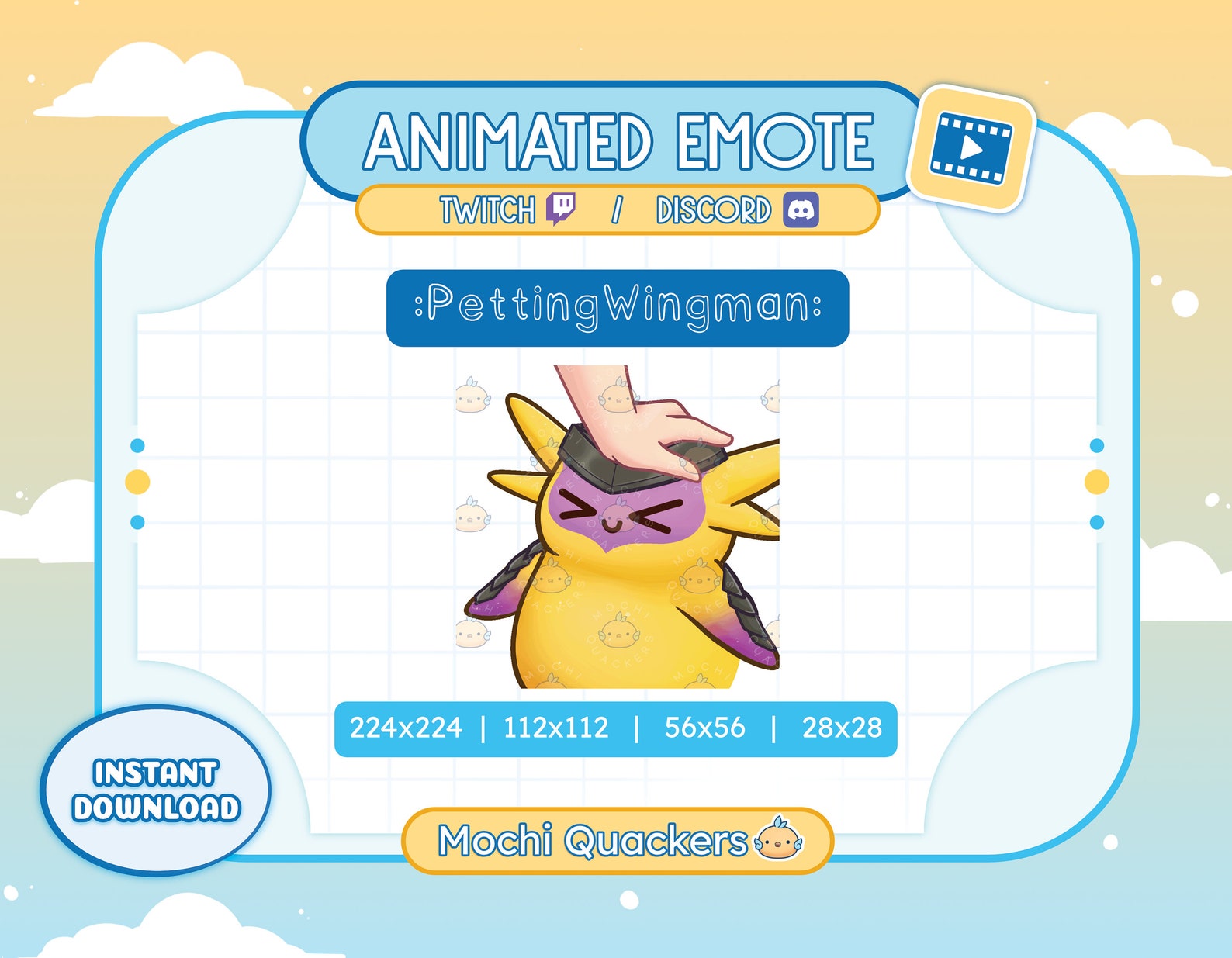 ANIMATED EMOTE | Petting Wingman Valorant Emote for Twitch & Discord ...