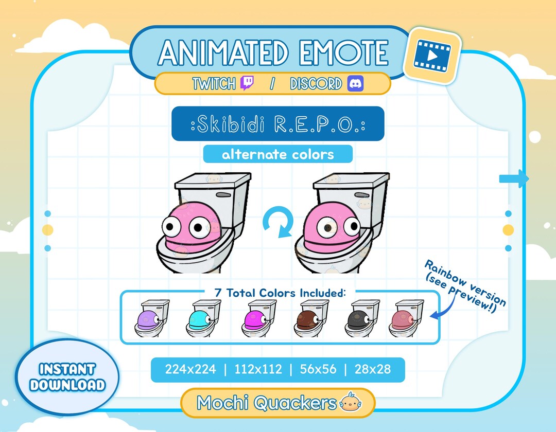 ANIMATED Emote | REPO Skibidi Toilet Emote | Twitch & Discord Emoji 4 ...