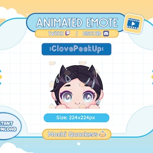 ANIMATED EMOTE | Clove Valorant Peek up Emote for Twitch & Discord, 4 ...