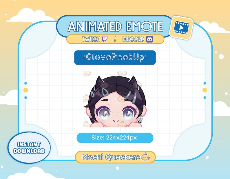 ANIMATED EMOTE | Clove Valorant Peek up Emote for Twitch & Discord, 4 ...