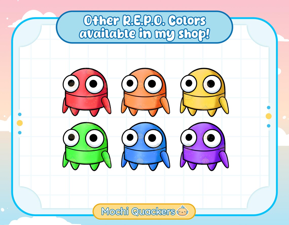 Animated Pngtuber | Orange REPO Bot Giftuber - 4 Expressions ...