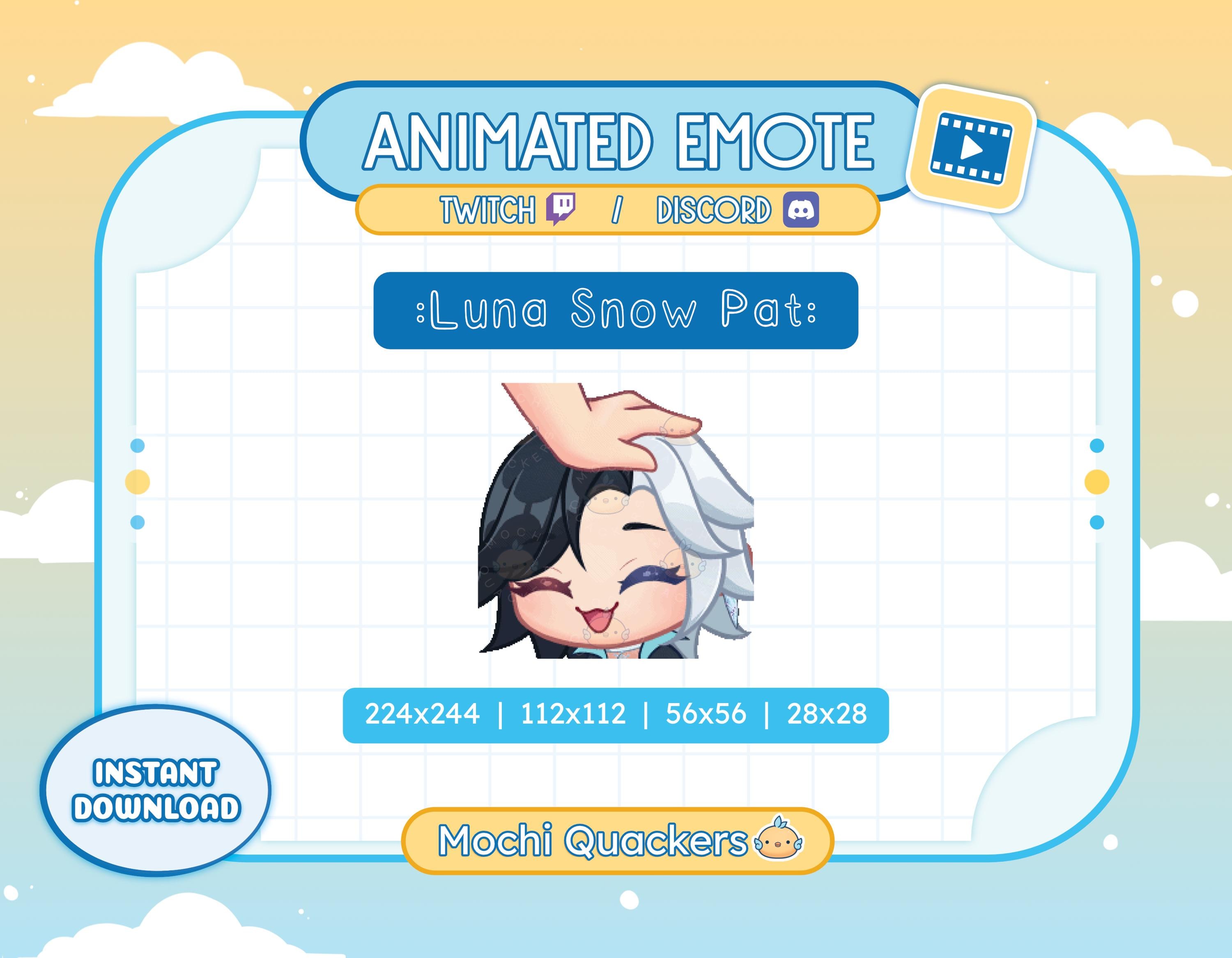 ANIMATED Emote | Rivals Luna Snow Head Pat Emote | Good Job Emoji ...