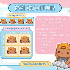 Valorant Raze Animated Pngtuber for Streaming, 4 Expressions! | Ready ...