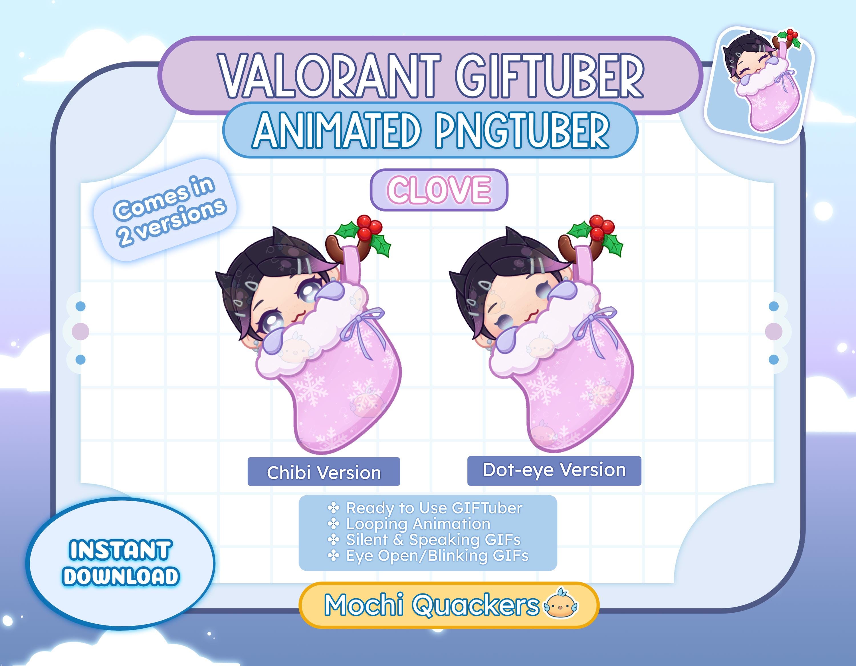 Animated Pngtuber | Christmas Valorant Clove PNG Model | Veadotube Valo ...