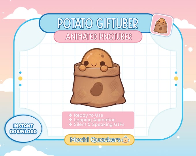 Chicken Nugget Pngtuber - Cute Avatar for Twitch Streaming - Etsy Canada