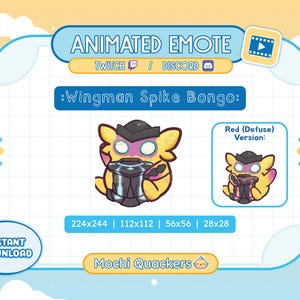 Valorant ANIMATED Emote | Wingman Bongo Spike Emote for Twitch ...