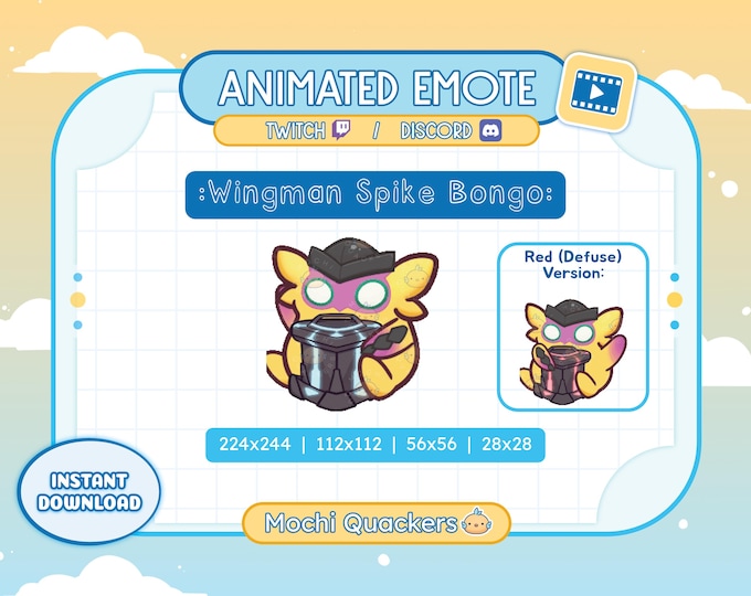 Valorant Animated Emote | Valo Wingman Bongo Spike, Defuse, Plant ...