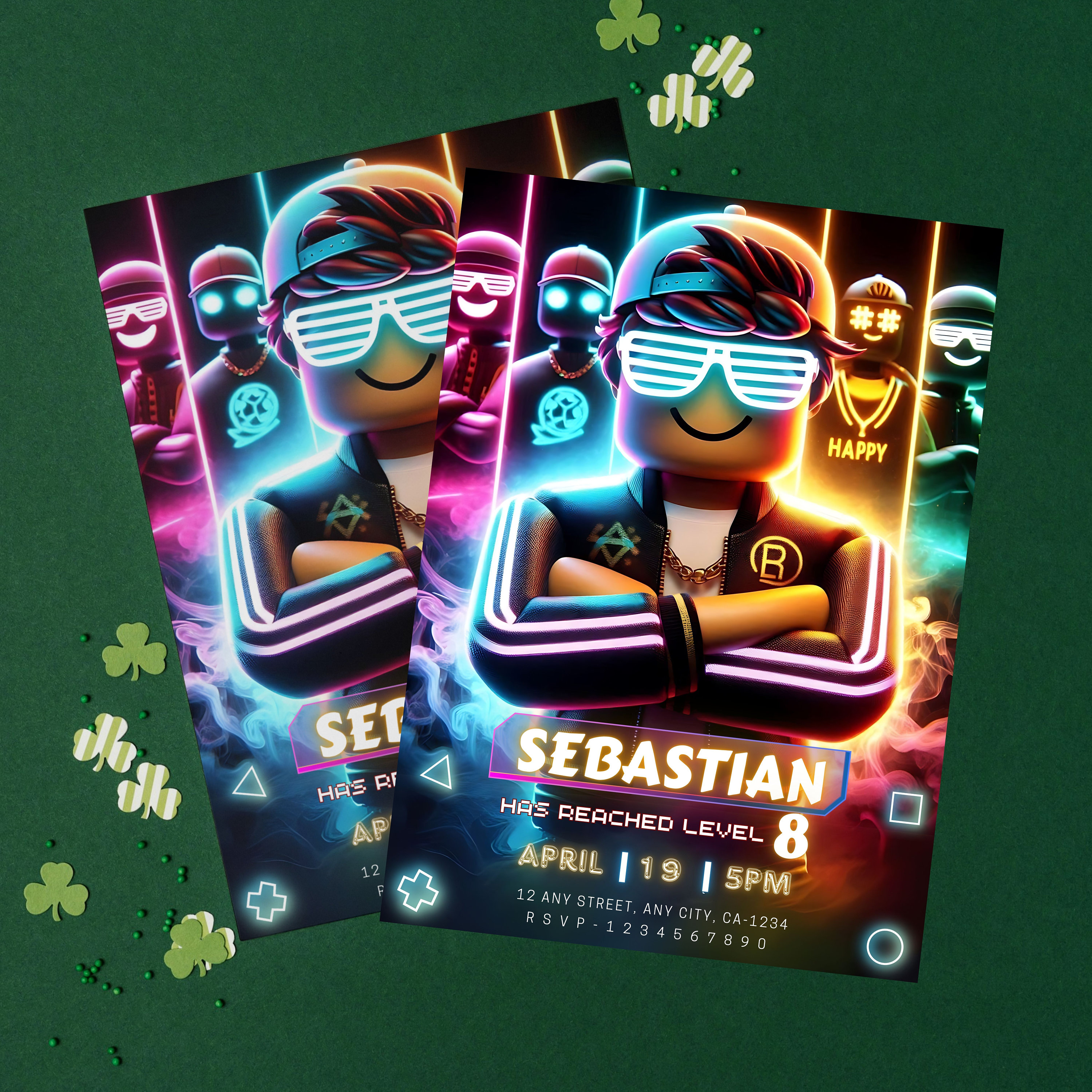 Roblox Invitation, Roblox Invite, Game Birthday, Roblox Boy Birthday ...