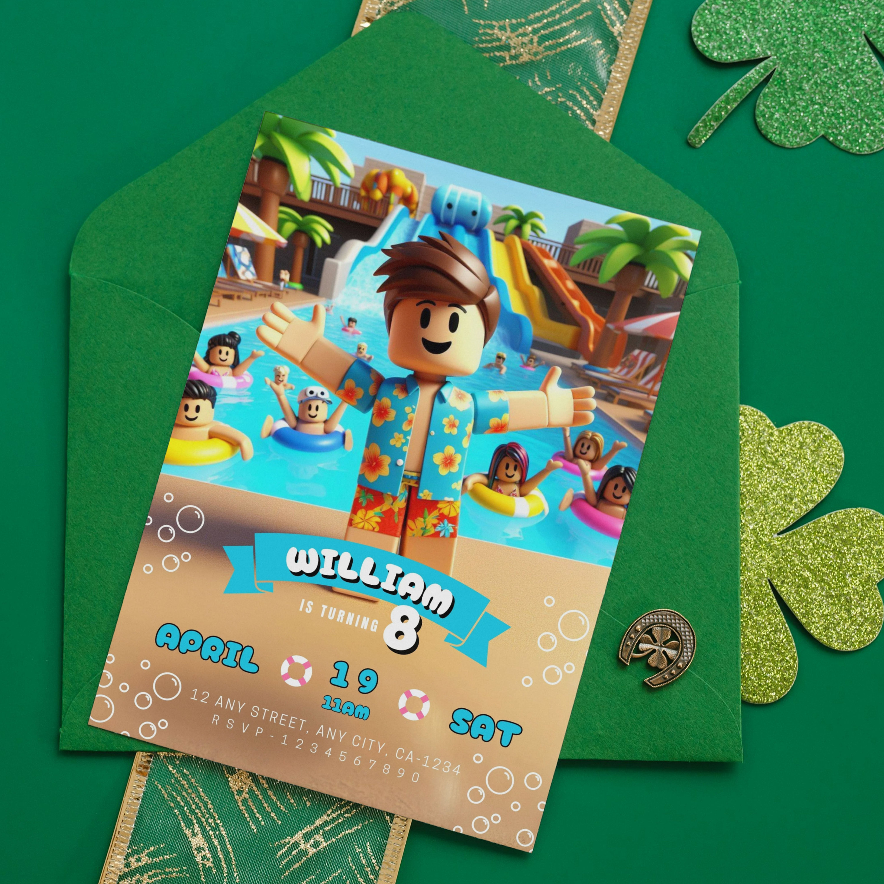 Hawaiian Pool Party Roblox Invite Premium Roblux Pool Party, Pool Party ...