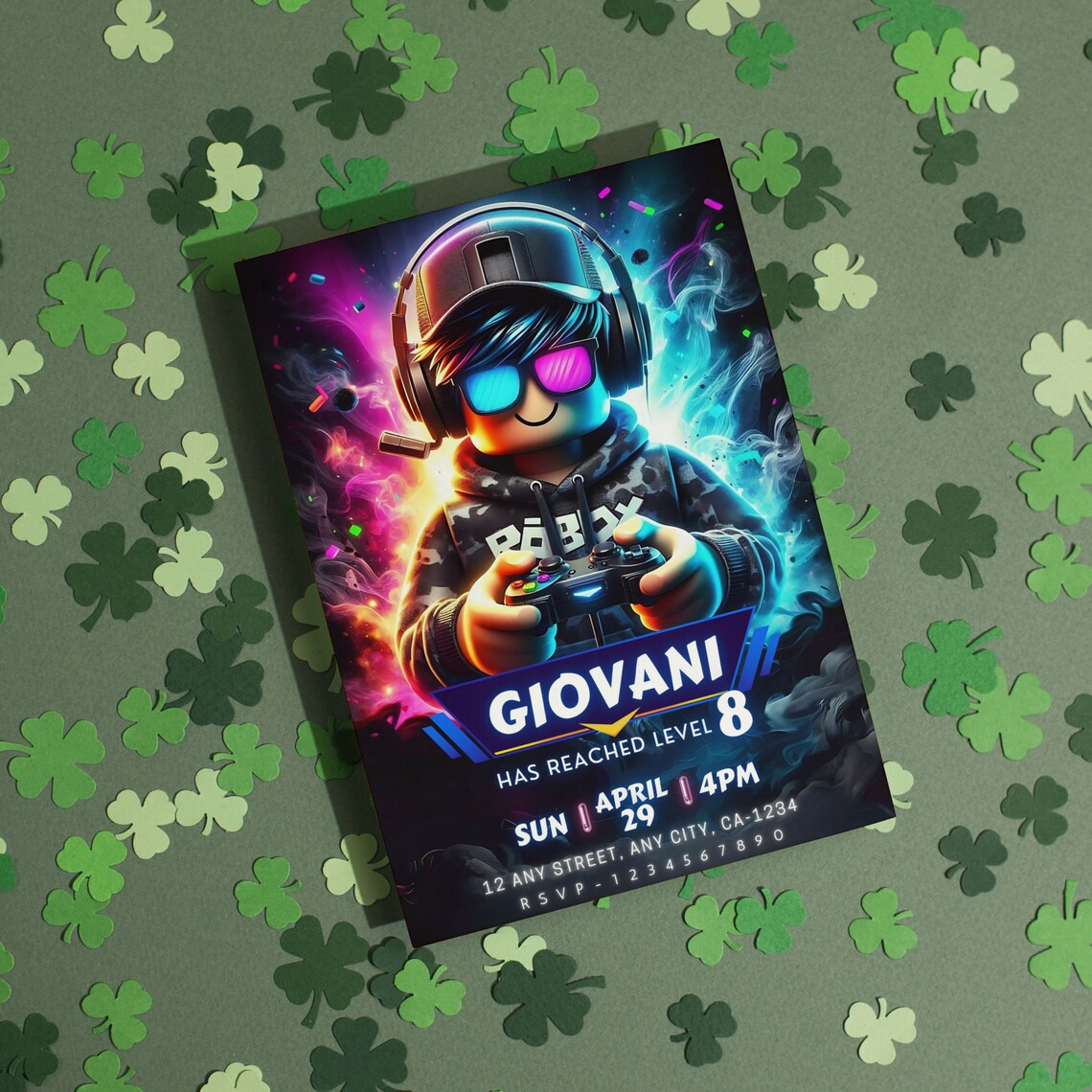 Roblox Invitation, Roblox Invite, Game Birthday, Roblox Boy Birthday ...