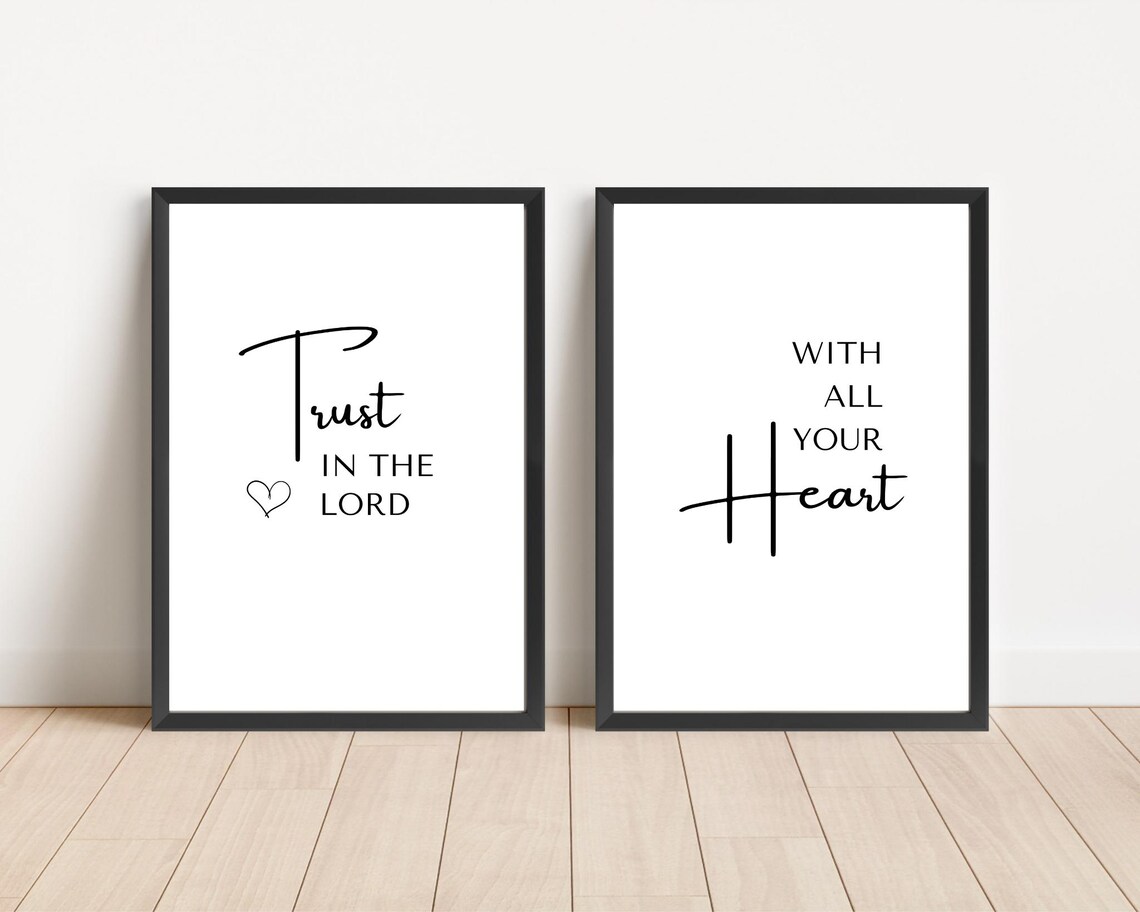 Trust in the Lord Printable - Etsy