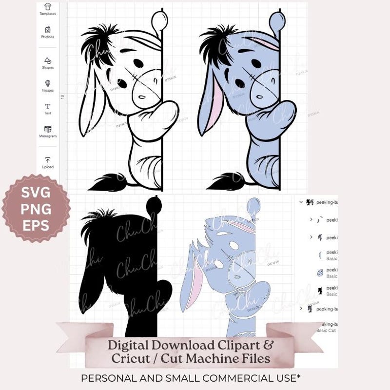 Eeyore Svg - Etsy UK