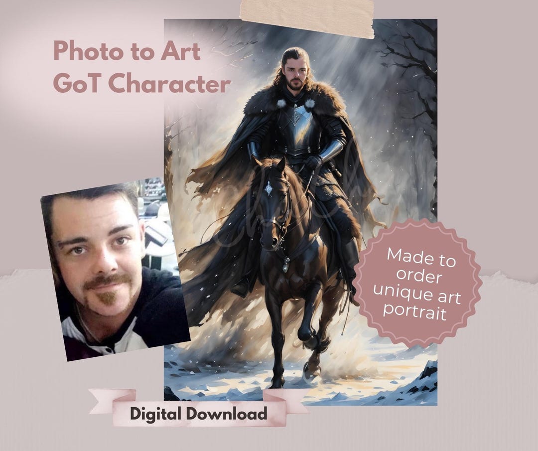 Photo to Got Style Character Portrait, Custom Made to Order ...