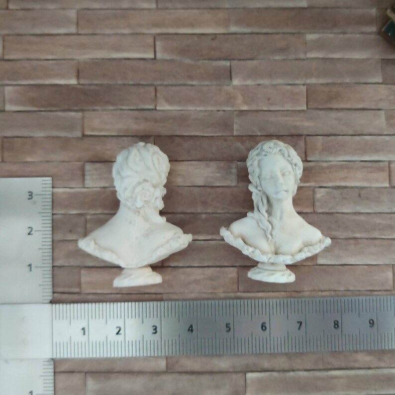 1/12 Miniature, Antique Style Lady Bust, 1/12 Miniature for Dollhouse ...