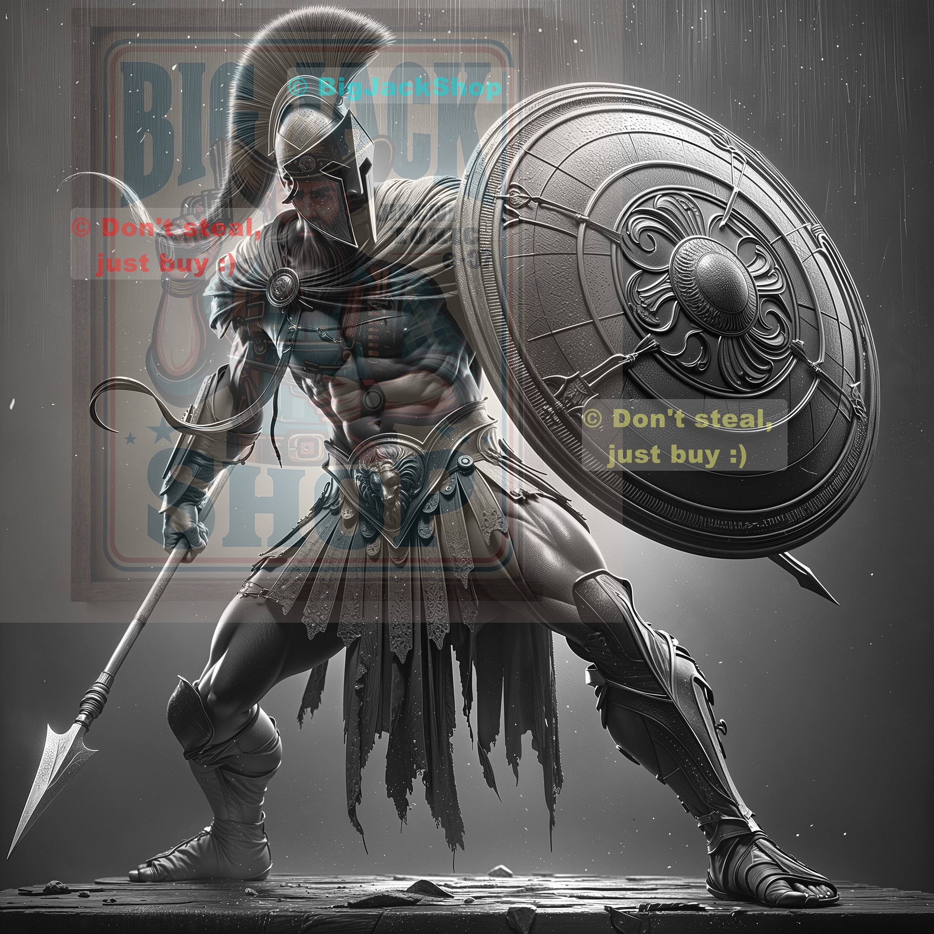 Spartan Bundle Digital Art Collection – High-detail 4K JPEG Files for ...