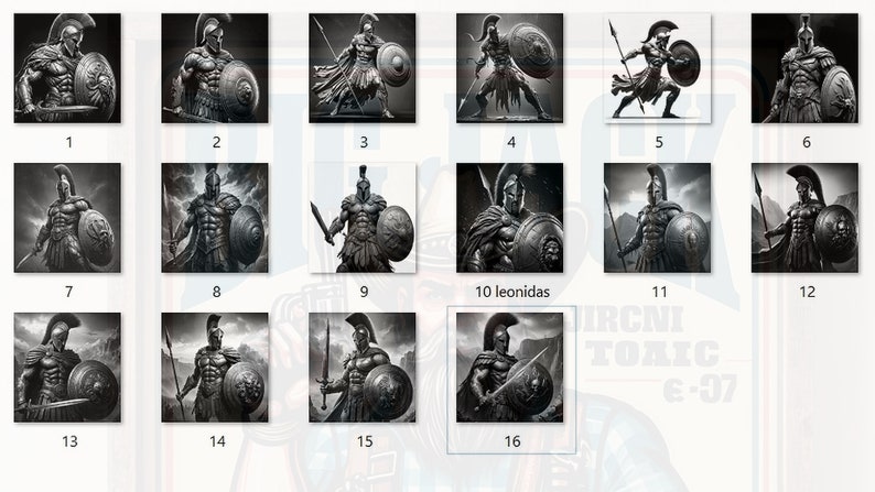 Spartan Bundle Digital Art Collection High-detail 4K JPEG Files for ...